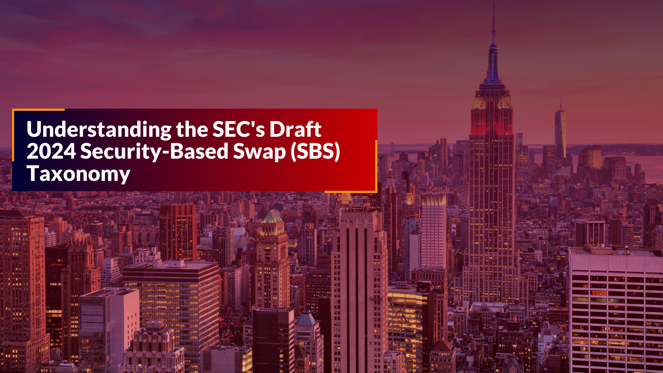 SBS Taxonomy Demystified: SEC's Draft 2024